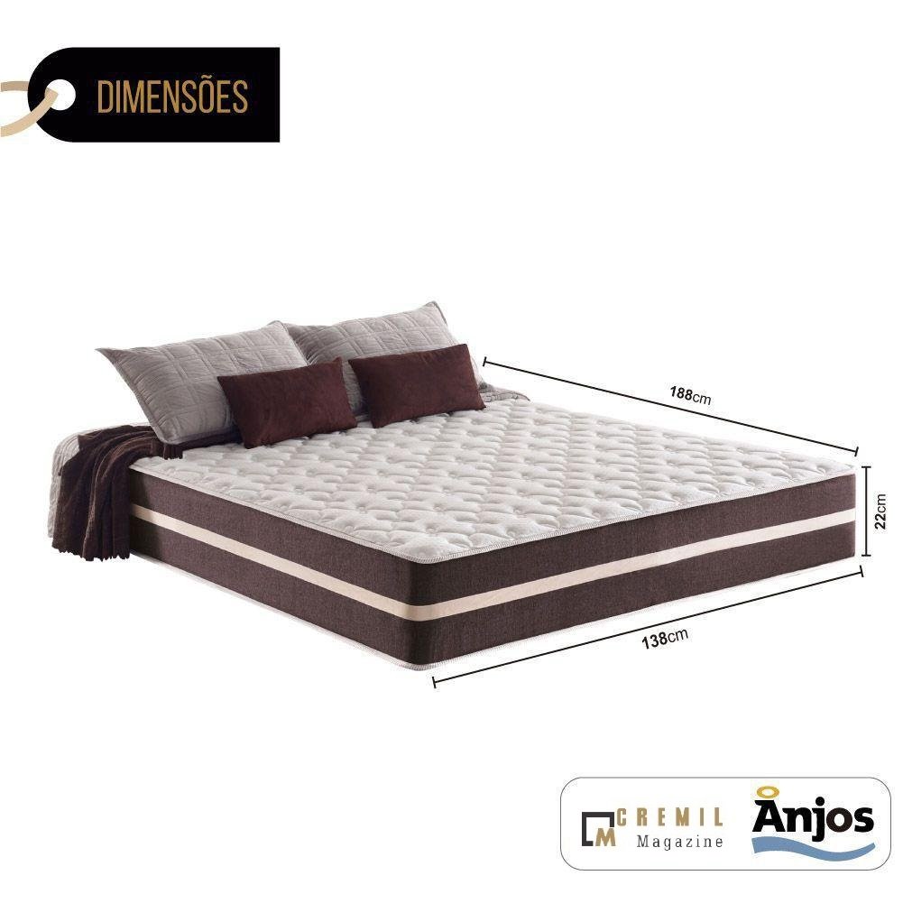 Colchão de Molas Casal - Anjos - Classic Superlastic 22x188x138cm ...
