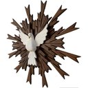 Divino Espirito Santo Resplendor Artesanal Natural Grande | MadeiraMadeira