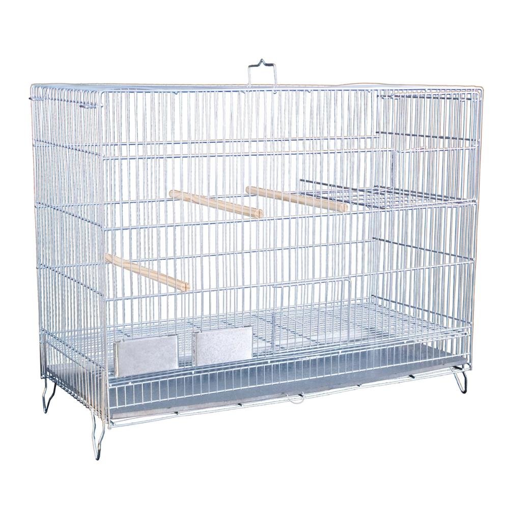 Gaiola Criadeira Para Agapornis Quatiguá 3 Poleiros 2 Comedouros Prata ...