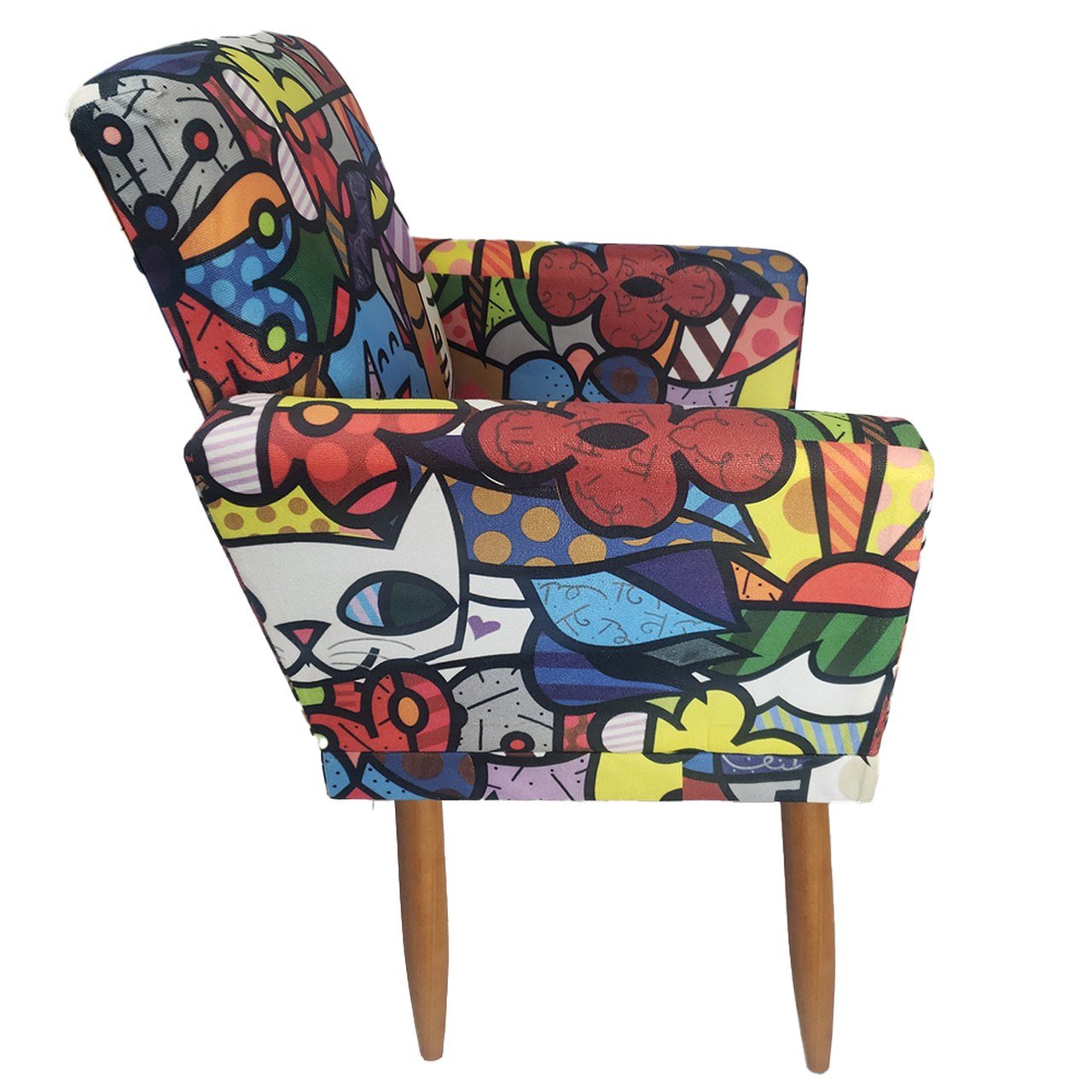 Poltrona Romero Britto Nina | MadeiraMadeira