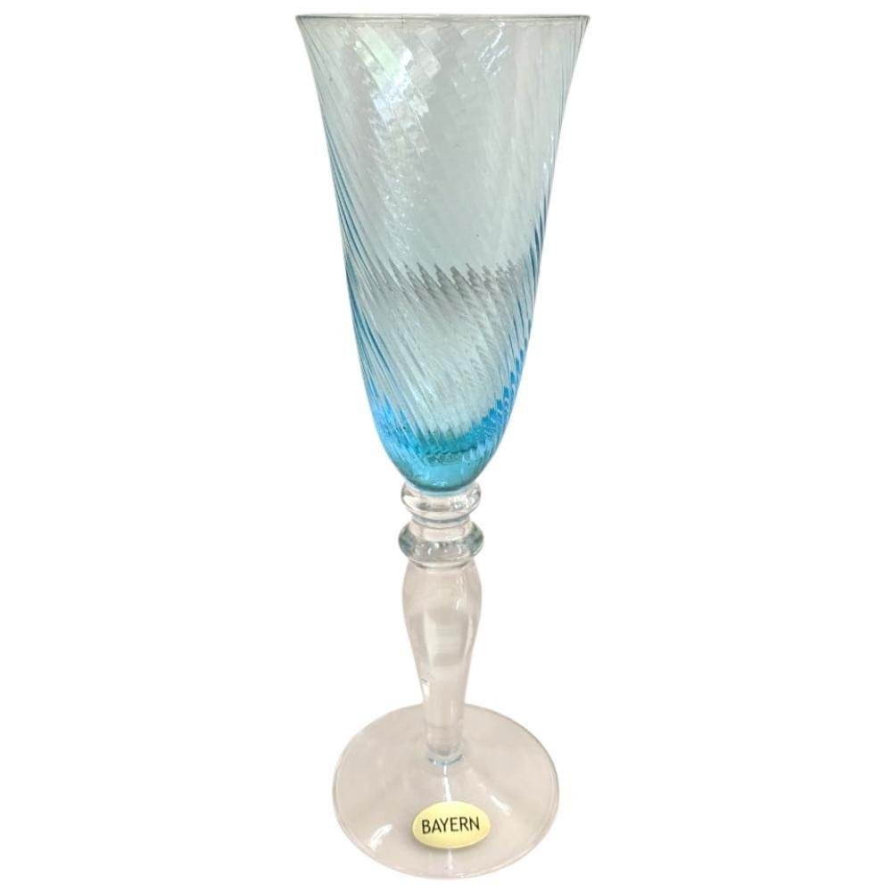 Conjunto com 6 Taças para Champagne Azul Turquesa 200ml | MadeiraMadeira