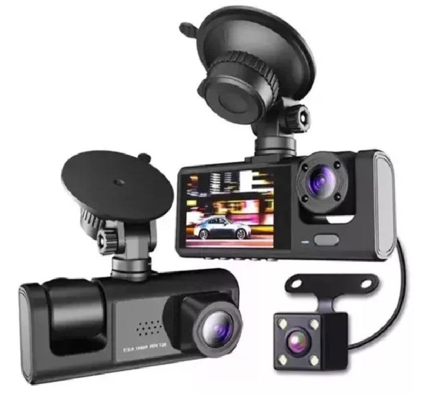 Câmera Monitor Veicular Dupla Frontal e Interna para Uber Full Hd 1080p ...