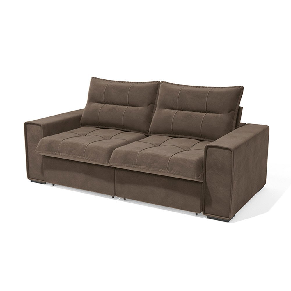 Sofá Lyra Retrátil e Reclinável Kappesberg (K) A027 Suede | MadeiraMadeira