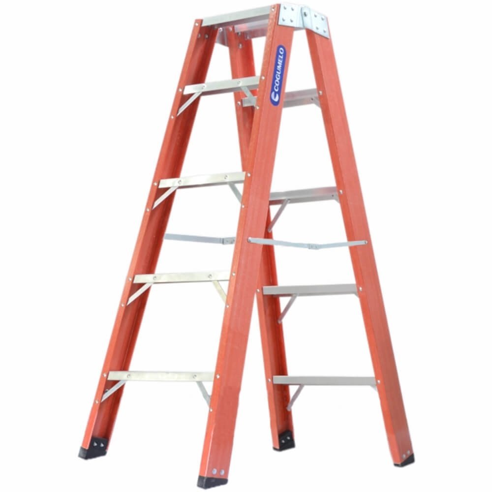 Escada Tesoura Fibra de Vidro - COGUMELO | MadeiraMadeira