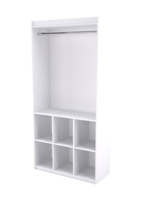 Armário Misto closet loja MDF | MadeiraMadeira