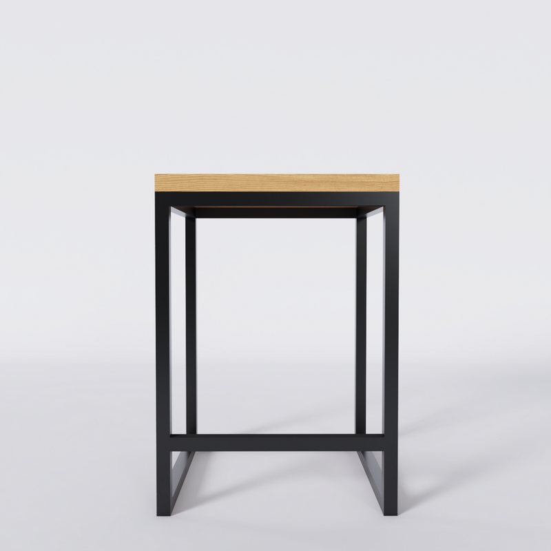 Banqueta Zartha Industrial Quadrada | MadeiraMadeira