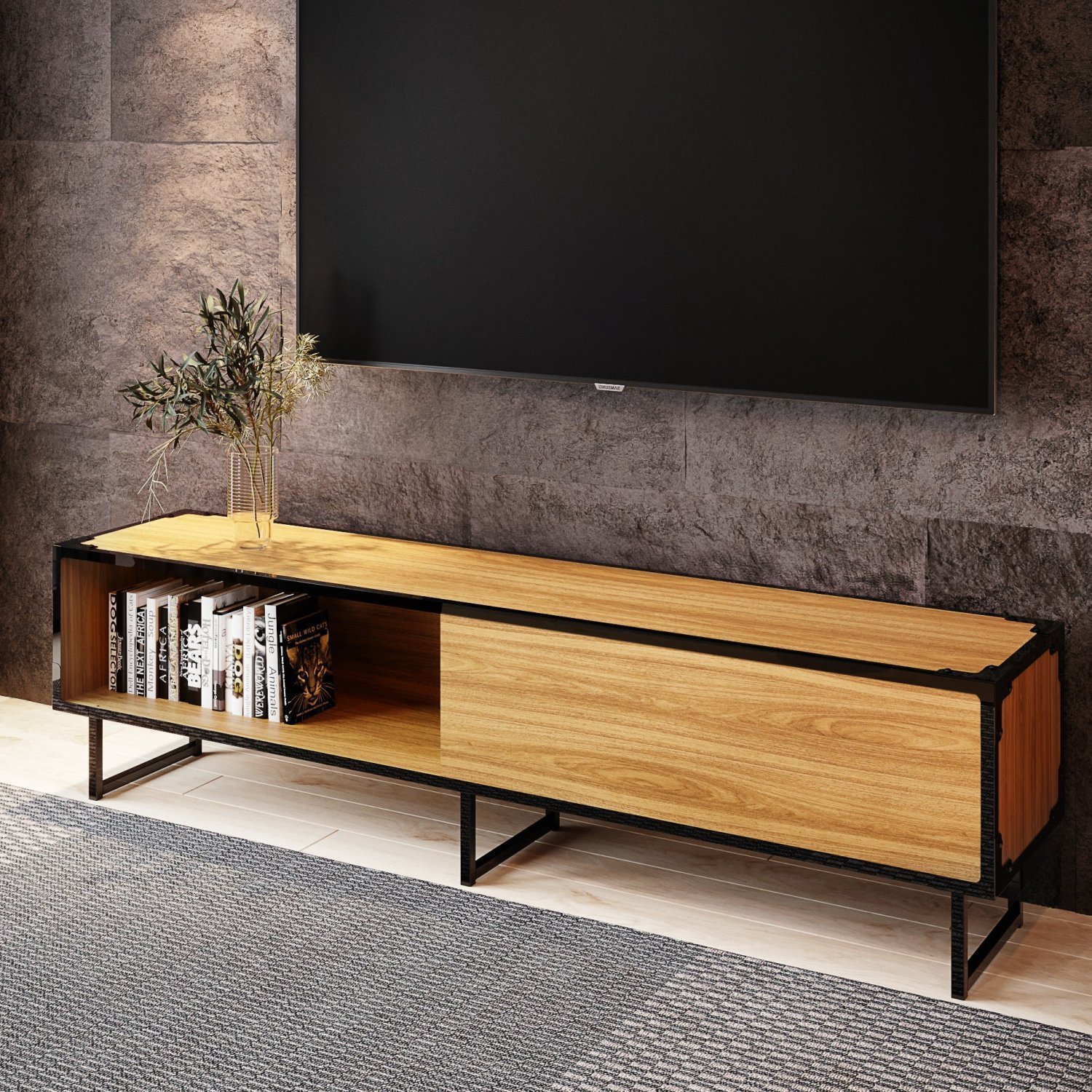 Rack para TV até 50 Polegadas 1 Porta RC-1408 | MadeiraMadeira