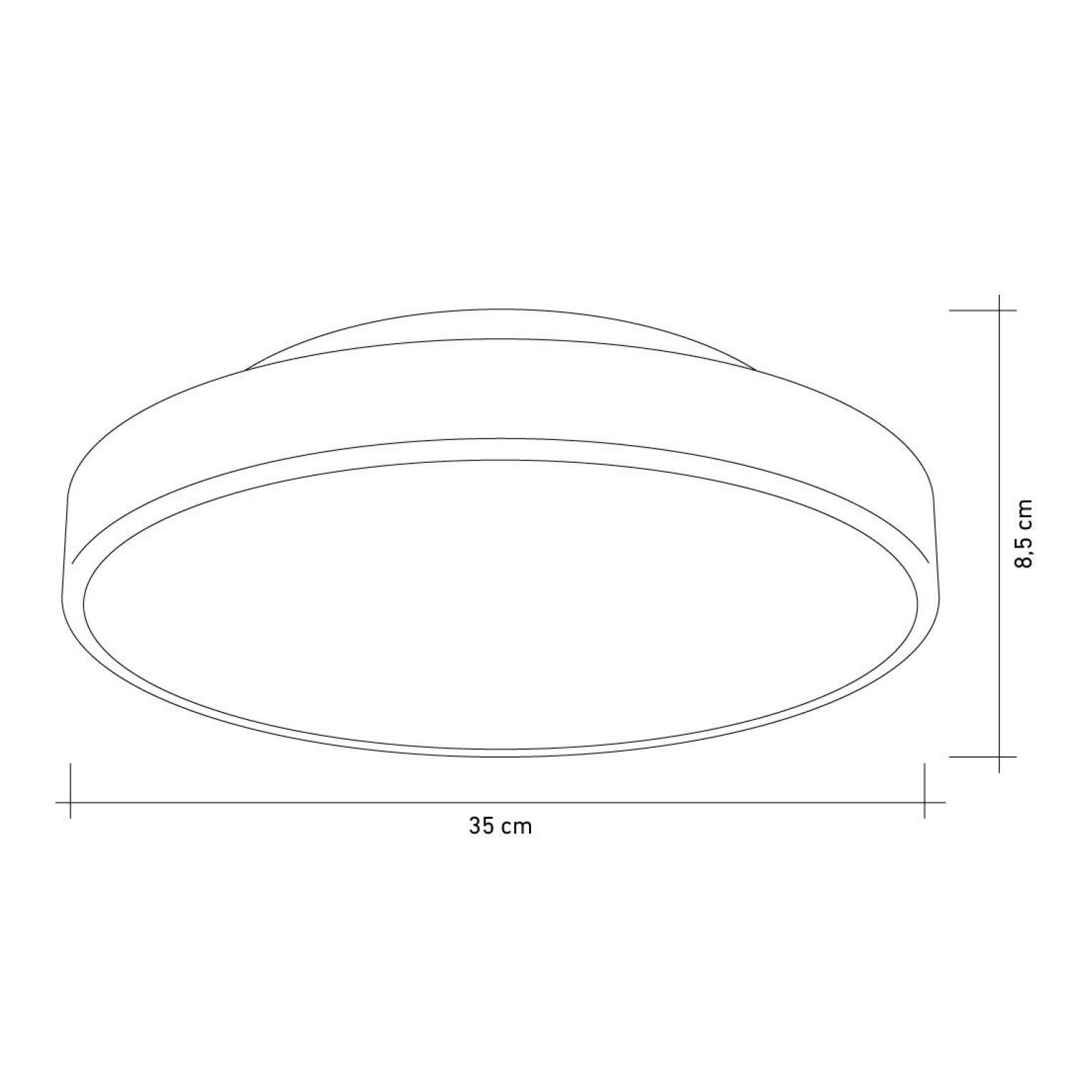 Plafon Bivolt 35cm FLY Startec | MadeiraMadeira