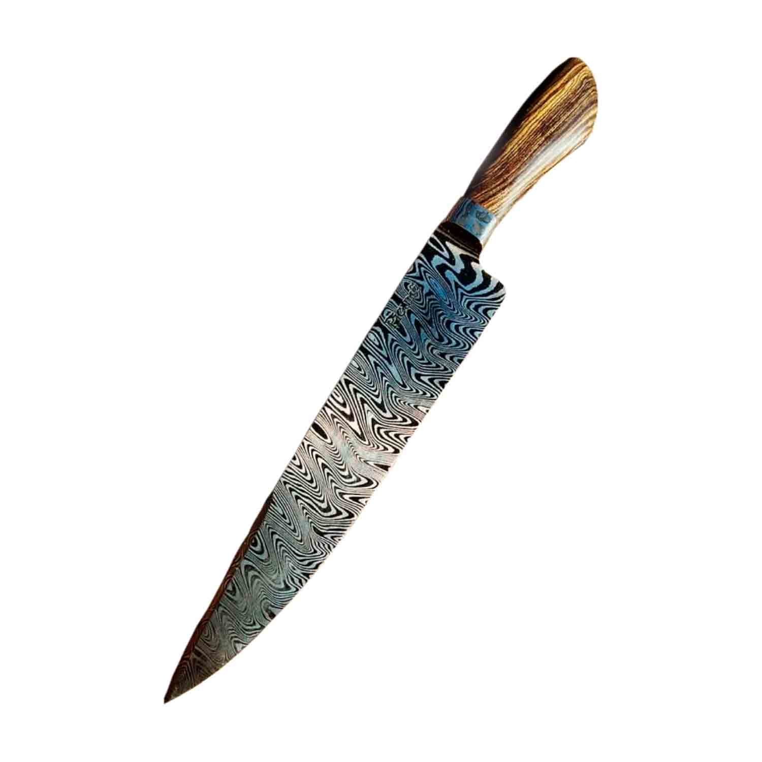 Faca Aço Damasco Premium Lâmina 19cm Malta | MadeiraMadeira