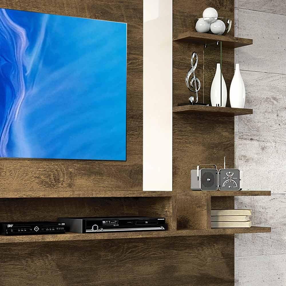 Painel TV 50 Polegadas Canela Vanilla Lukaliam | MadeiraMadeira