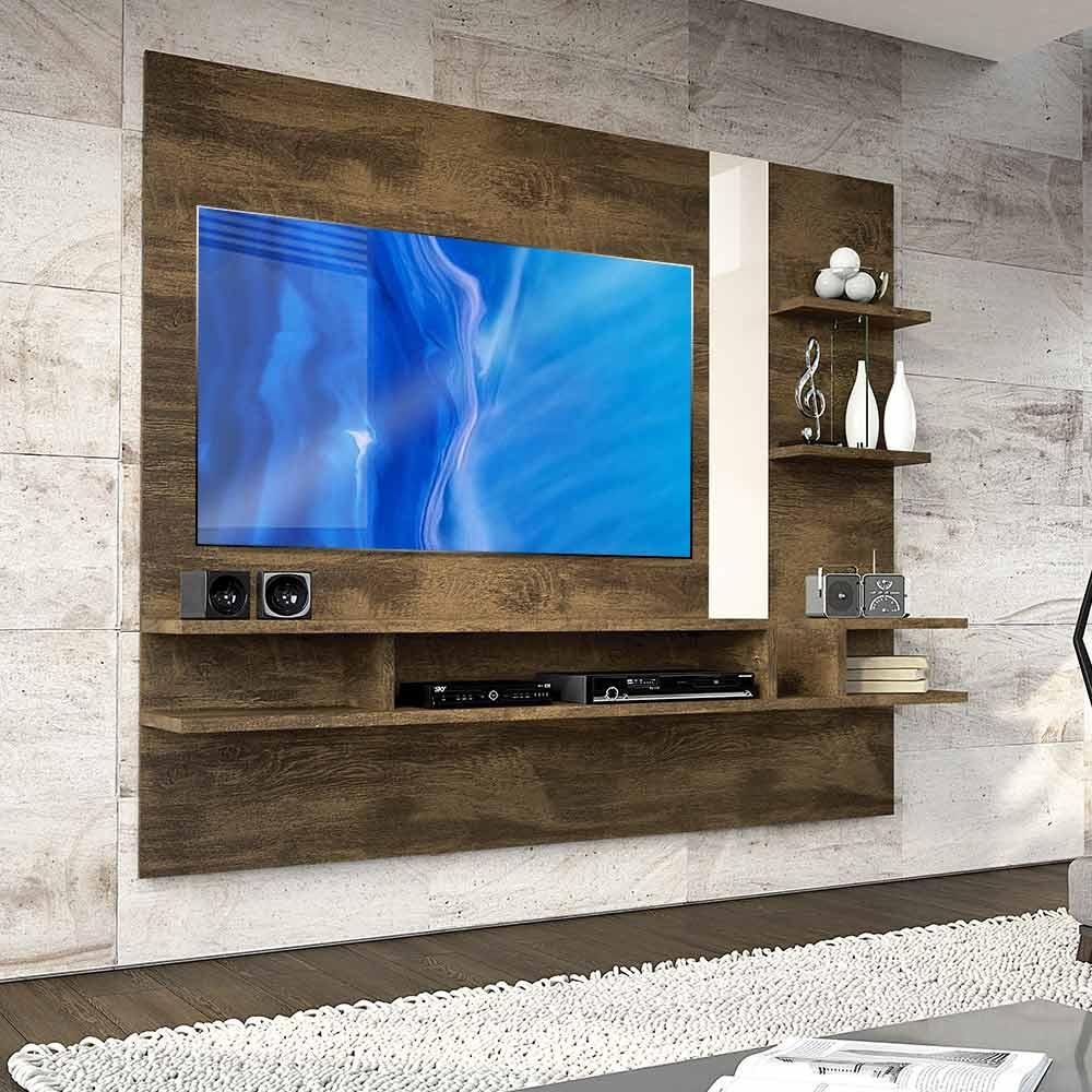 Painel TV 50 Polegadas Canela Vanilla Lukaliam | MadeiraMadeira