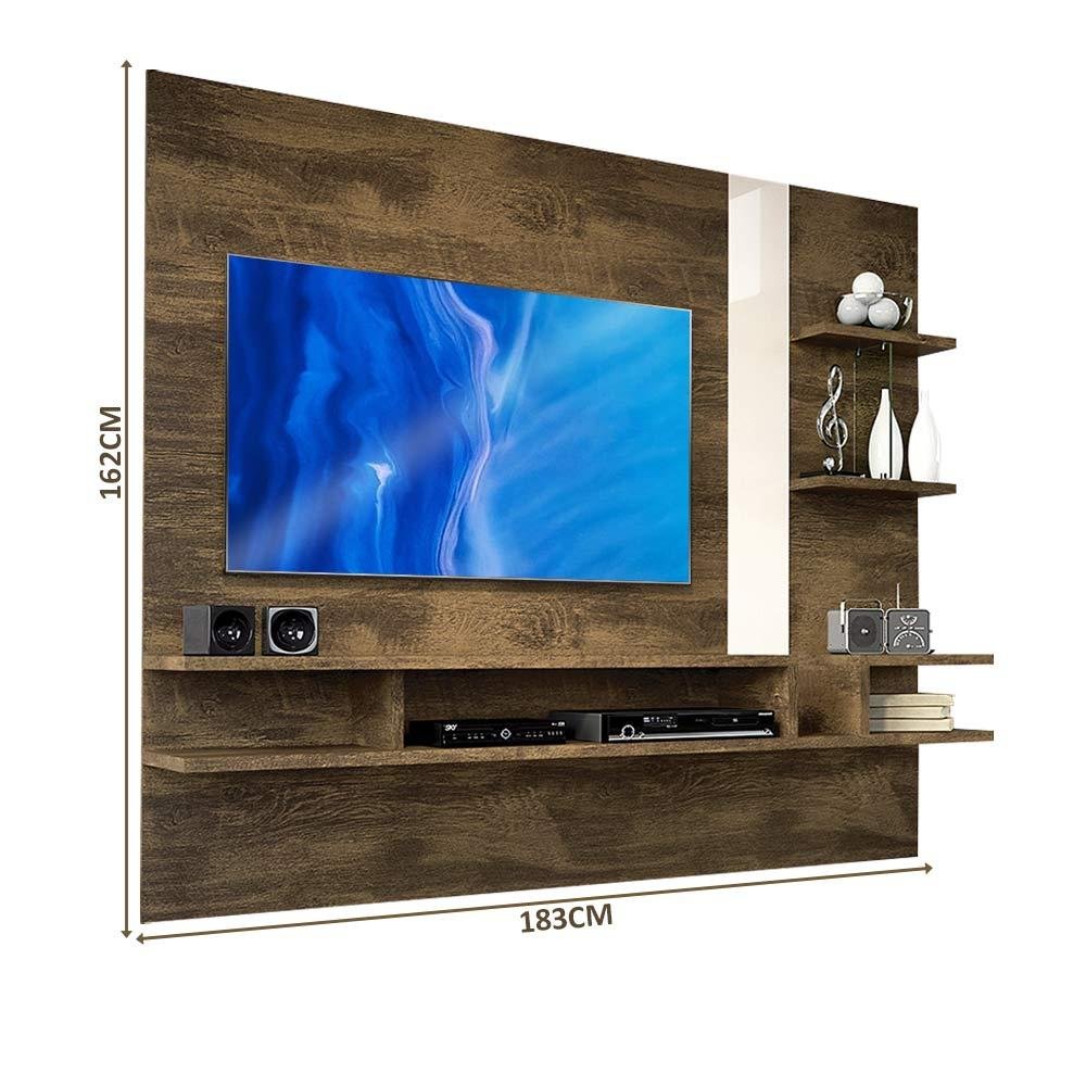 Painel TV 50 Polegadas Canela Vanilla Lukaliam | MadeiraMadeira