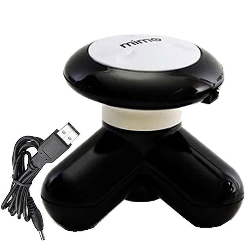 Mini Massageador Portatil a Pilha Mimo - Preto | MadeiraMadeira