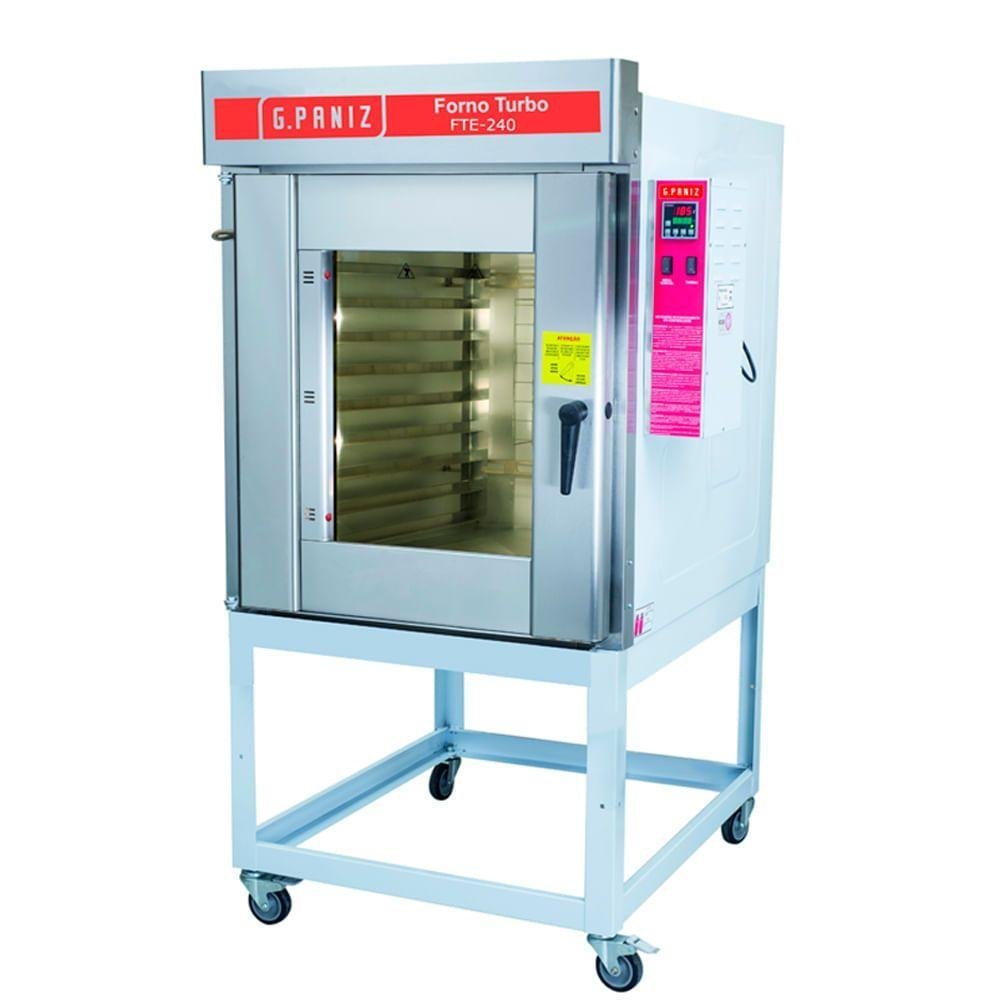 Forno Turbo Elétrico Monofásico 8 Assadeiras Fte240 G.paniz Forno Epóxi ...