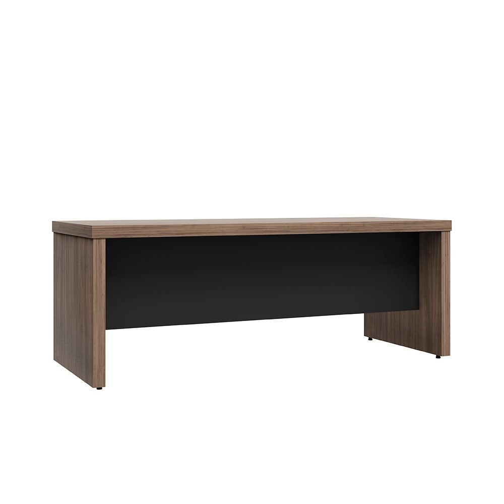 Mesa para Escritório Pr01 Ameixa/preto - Saga Decor | MadeiraMadeira