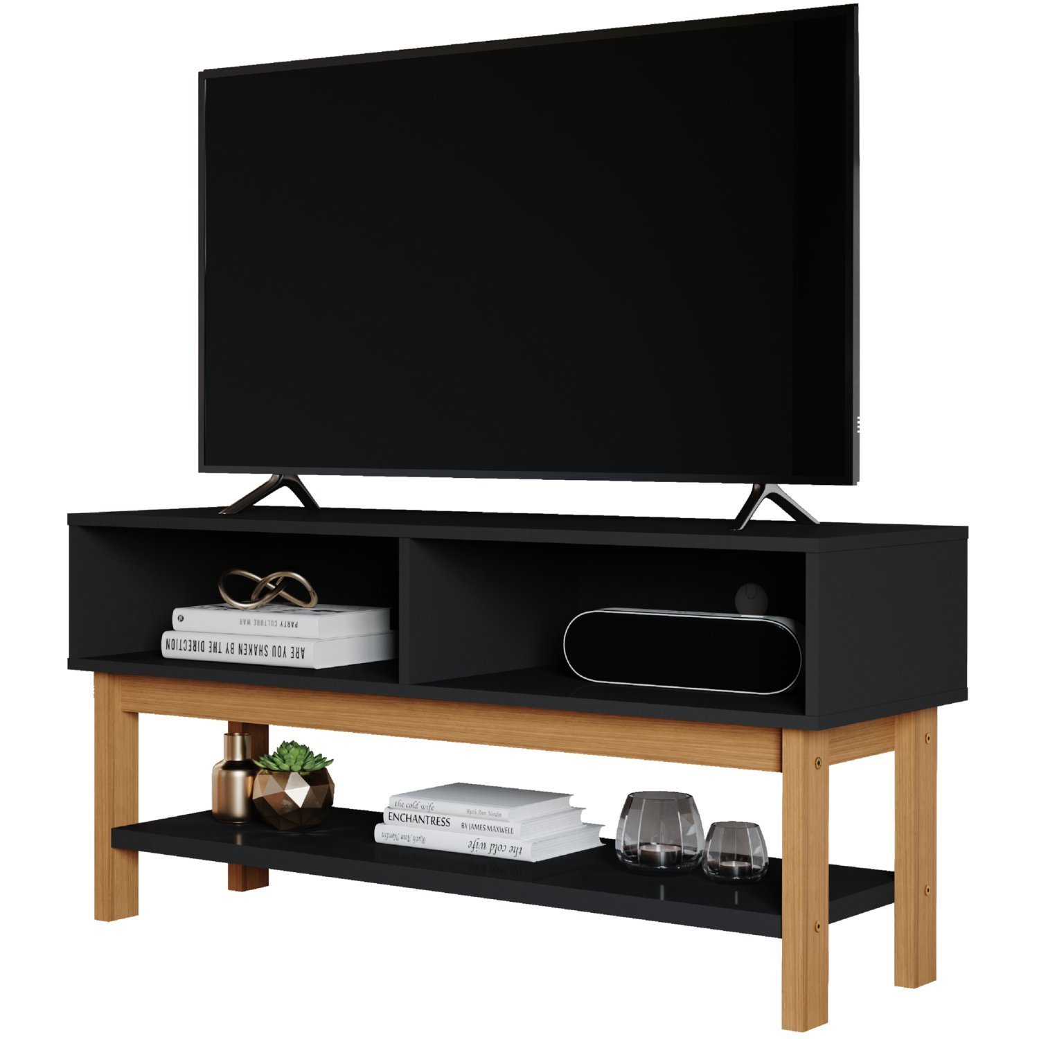 Rack Bancada para TV até 42 Polegadas Pequim 1080 Espresso Móveis ...