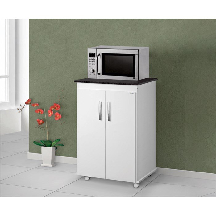 Balcão Cozinha para Microondas Vitoria Branco Onix REAJL Moveis ...