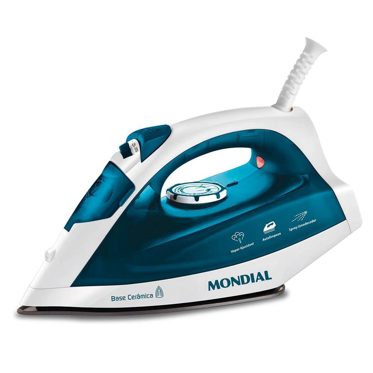 Passador De Roupa Mondial 127V 1200W Azul E Branco Com Spray ...