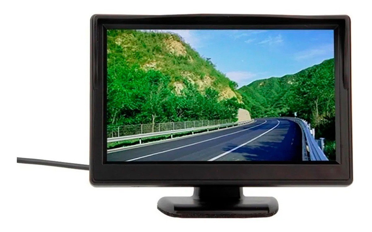 MINI MONITOR VIDEO CFTV DVD CAMERA RE 4 POLEGADAS | MadeiraMadeira
