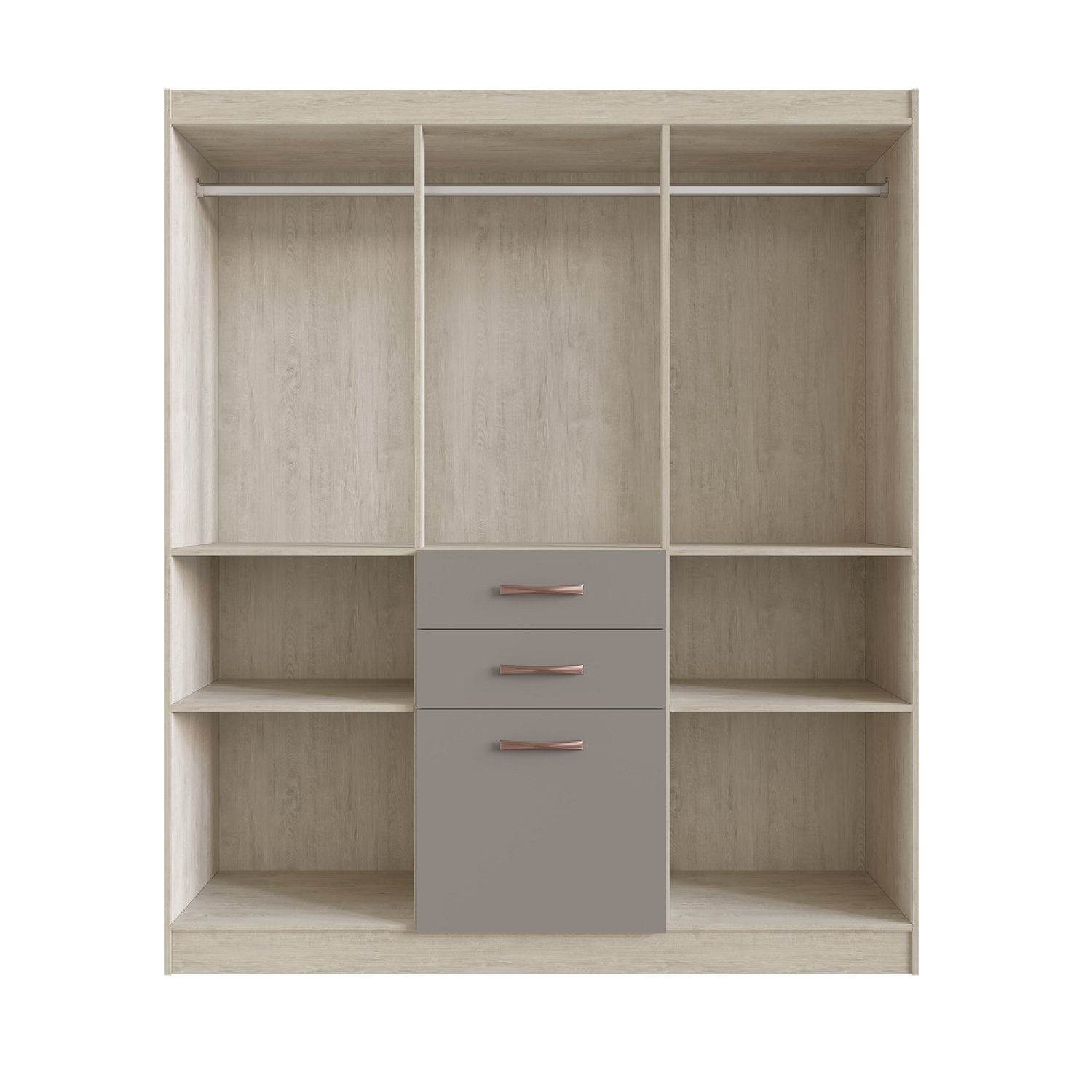 Guarda Roupas Casal 7 Portas 2 Gavetas Cancun 7000 Móveis Doripel ...