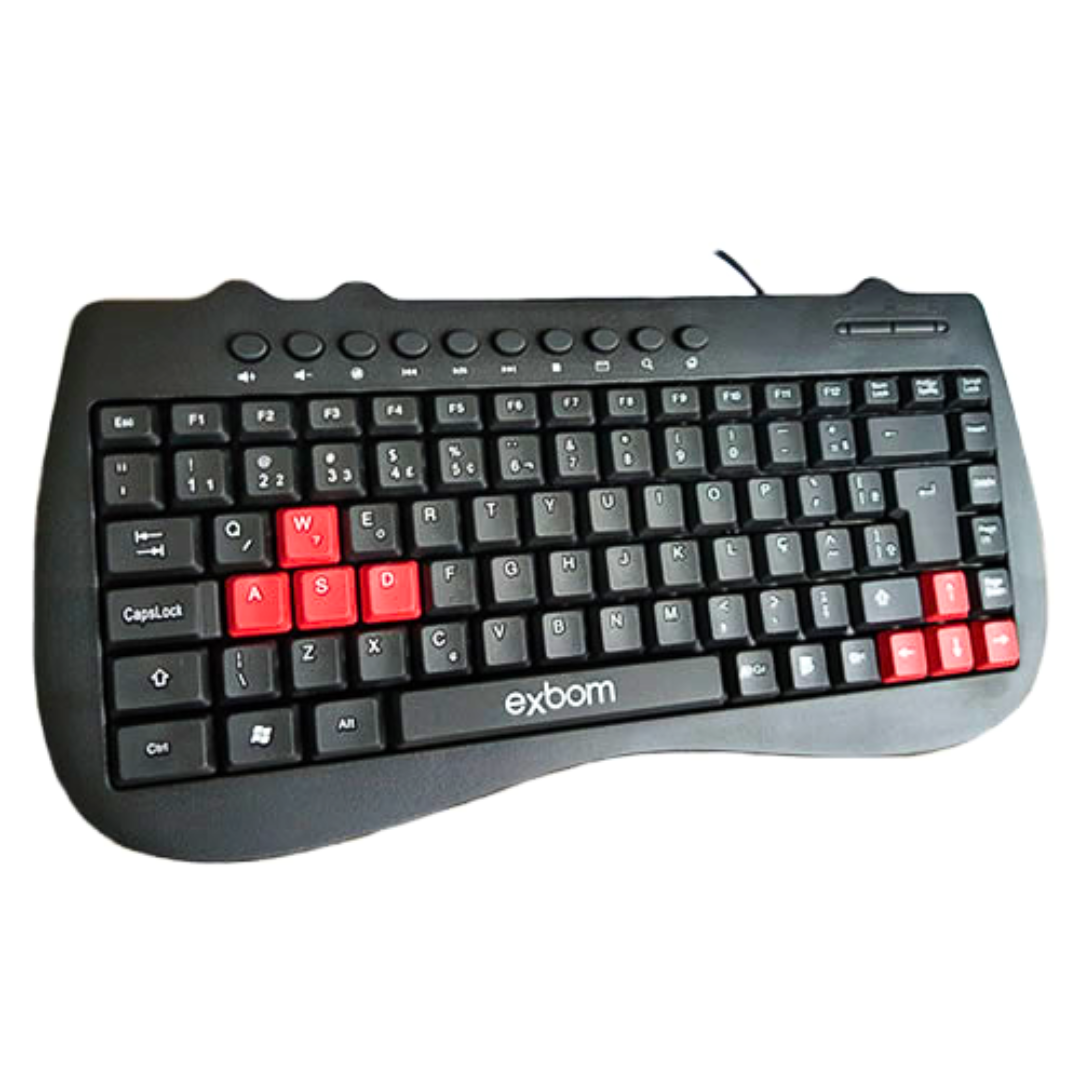 Mini Teclado Multimidia Usb Abnt2 Exbom Bk-m52 | MadeiraMadeira