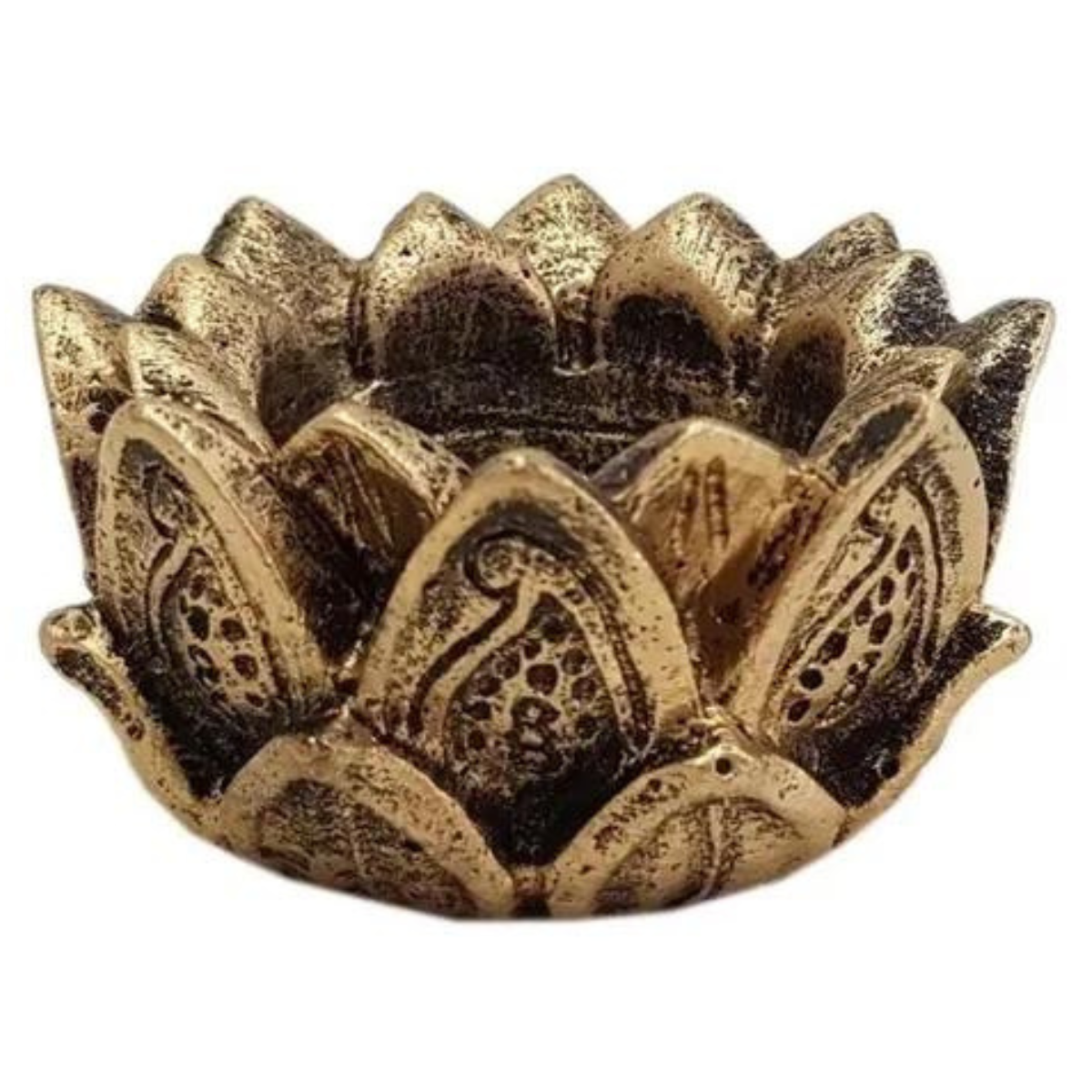 Incensário Castiçal Porta Vela - Suporte para Incenso - Flor De Lotus ...