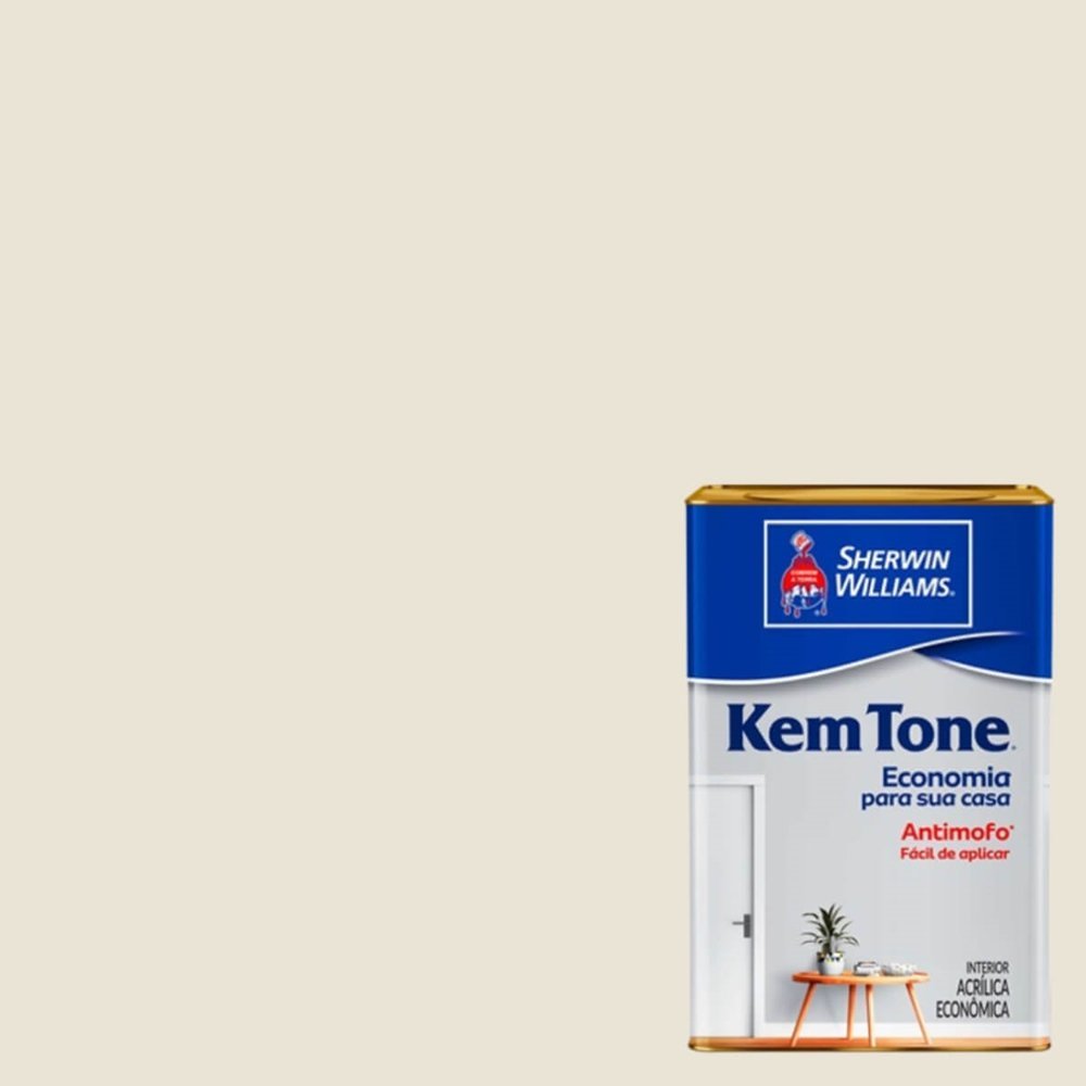 Tinta Acrílica Fosca Kem Tone Bianco Sereno 18 Litros - 2729506 - Sherwin Williams | MadeiraMadeira