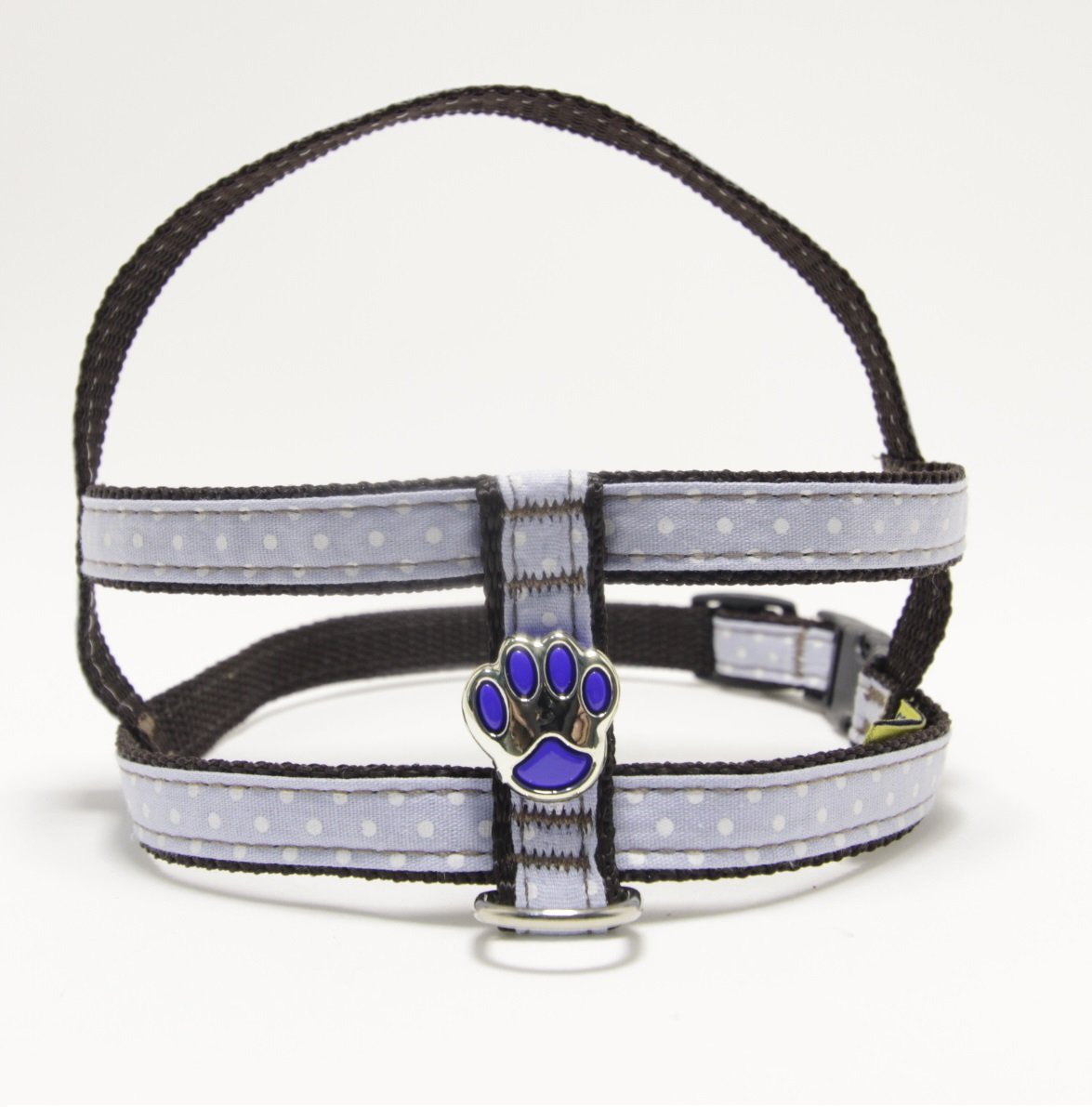 Conjunto peitoral e guia nylon Chocolate Nro 4 Coltelli:Azul ...