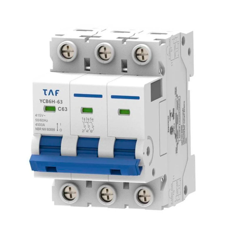 Disjuntor Tripolar Din Curva C Taf 40a | MadeiraMadeira