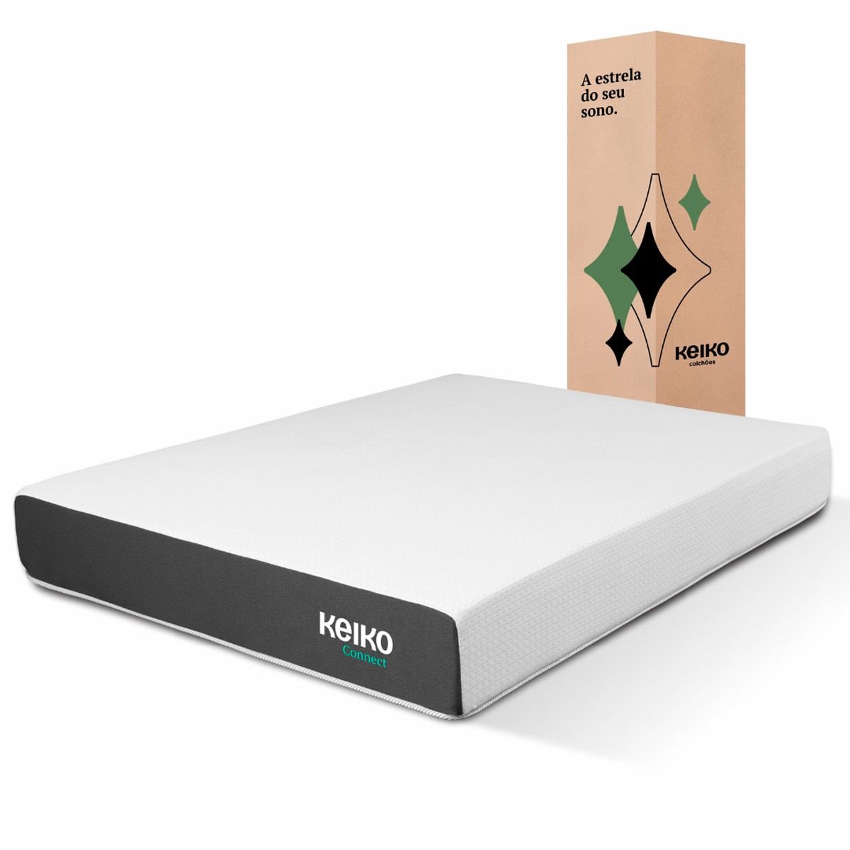 Colchão King Size 100% Espuma D33 25x193x203 Keiko Colchões ...