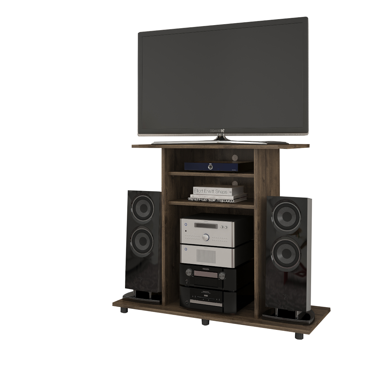 Rack para TV 32 até Polegadas Cipo JCM Movelaria Cacau | MadeiraMadeira