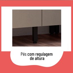 Balcão de Cozinha 120cm Caiena Thela | MadeiraMadeira