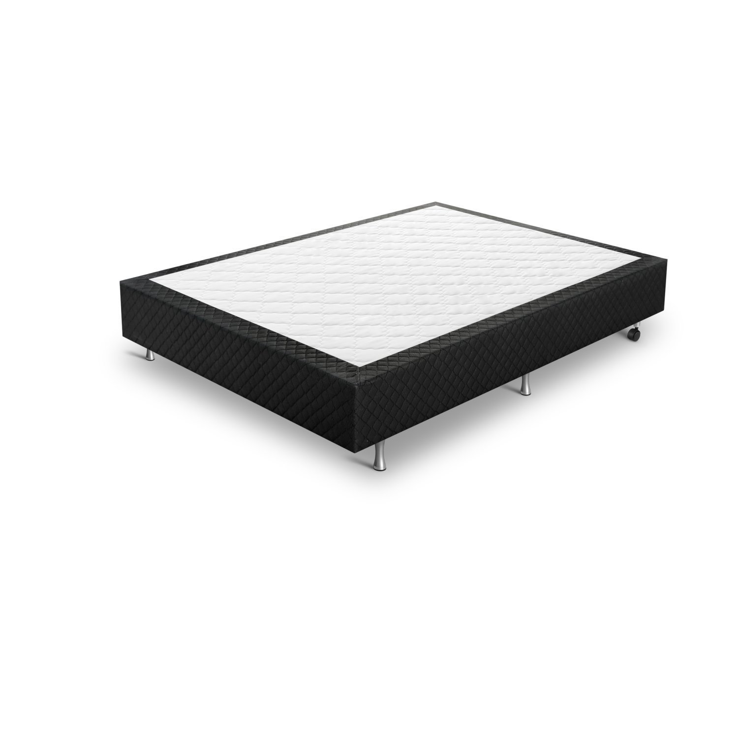 Base Box Casal Poliester Bordada 138x188x25cm | MadeiraMadeira