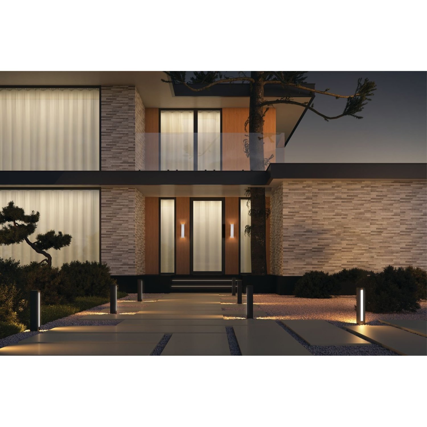 Balizador Lumos Aço 300mm LED Ip65 7W 110v 2.700k Germany | MadeiraMadeira