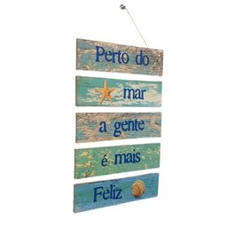 Placa Mdf Beach House Náutico | MadeiraMadeira