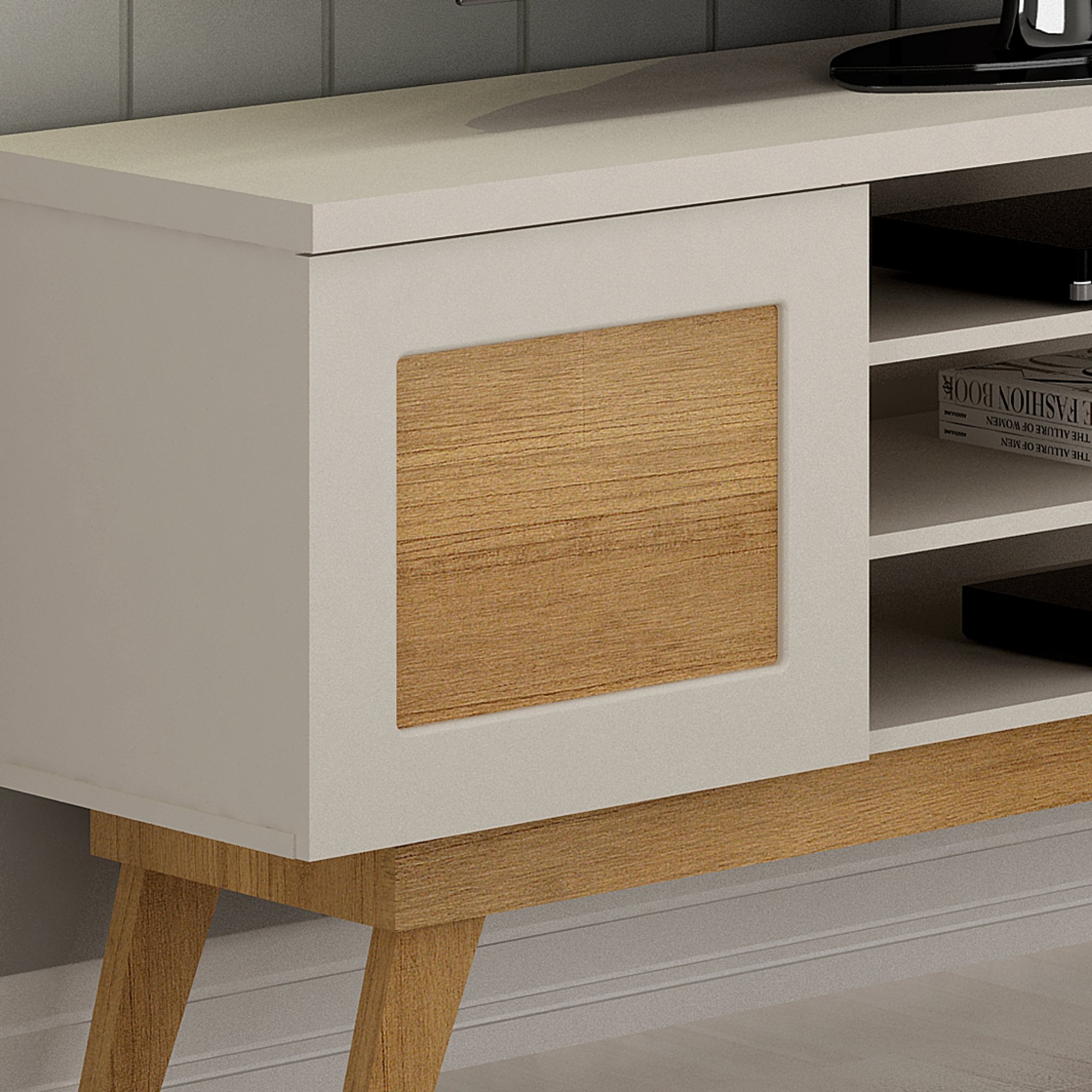 Rack para TV até 65 Polegadas 2 Portas 3 Prateleiras Detroit ...