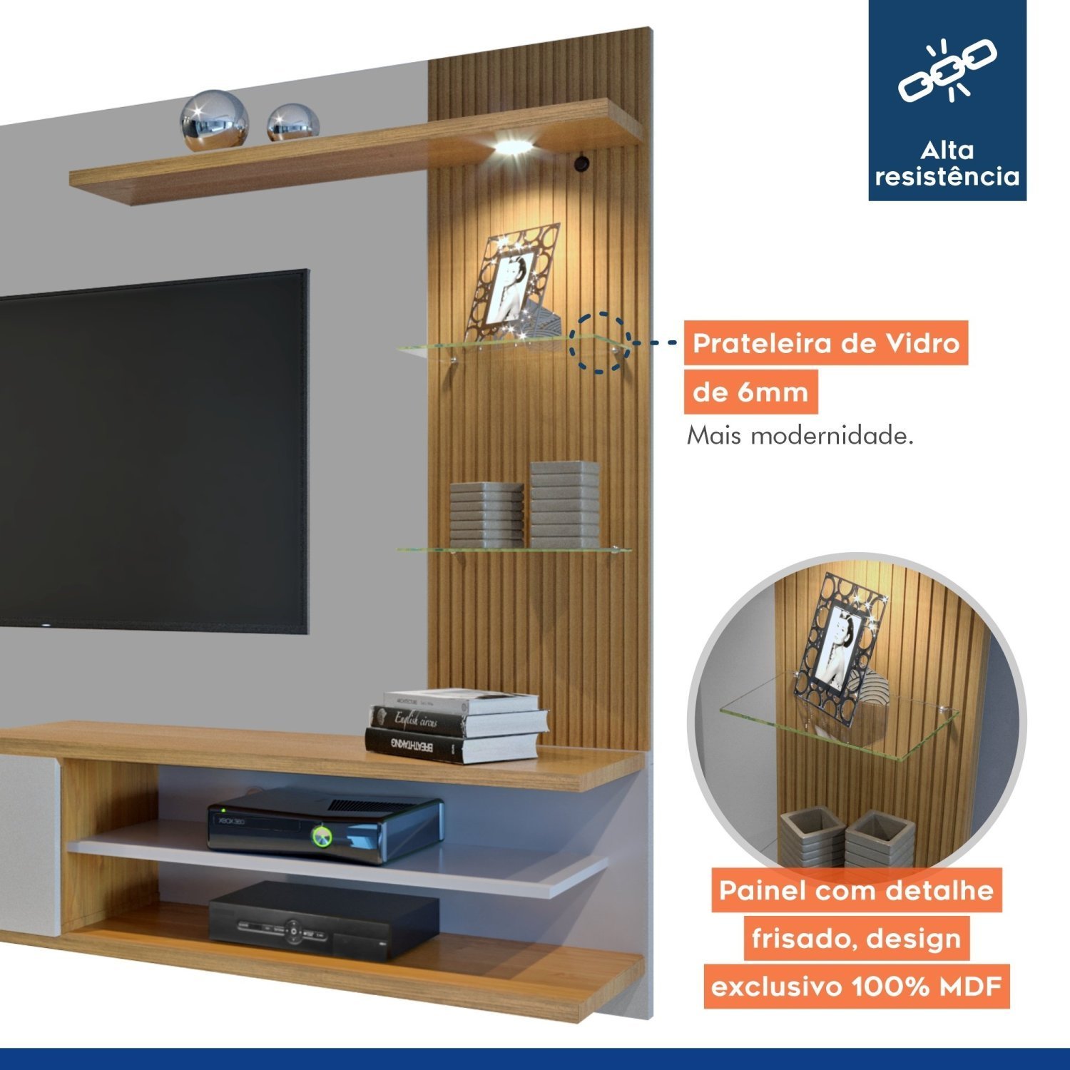 Home Suspenso para TV até 60 Polegadas 1 Porta Florida Valdemóveis ...
