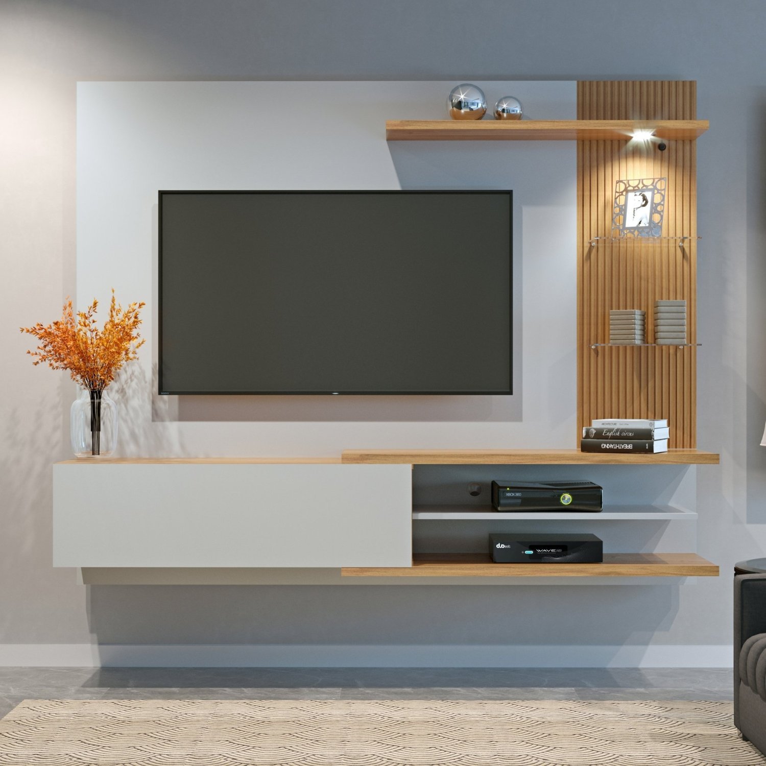 Home Suspenso para TV até 60 Polegadas 1 Porta Florida Valdemóveis ...