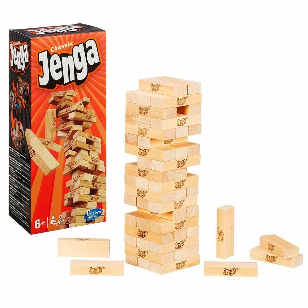 Jogo Infantil - Torre de Equilíbrio - Jenga Clássico - Hasbro Gaming | MadeiraMadeira