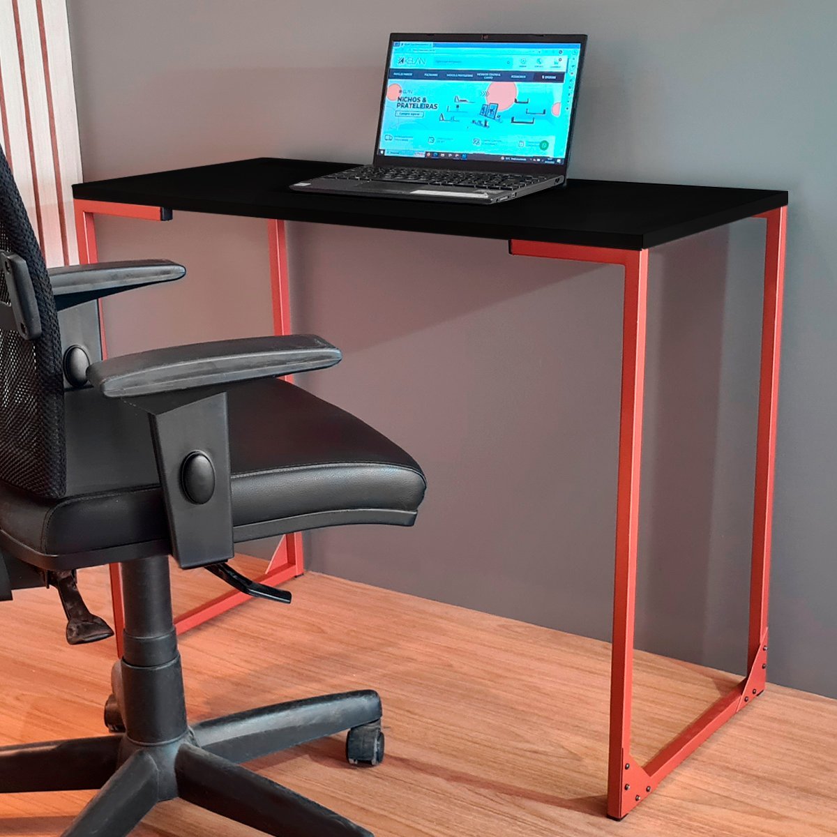 Mesa para Pc Computador Escrivaninha Gamer Mesinha Preta | MadeiraMadeira