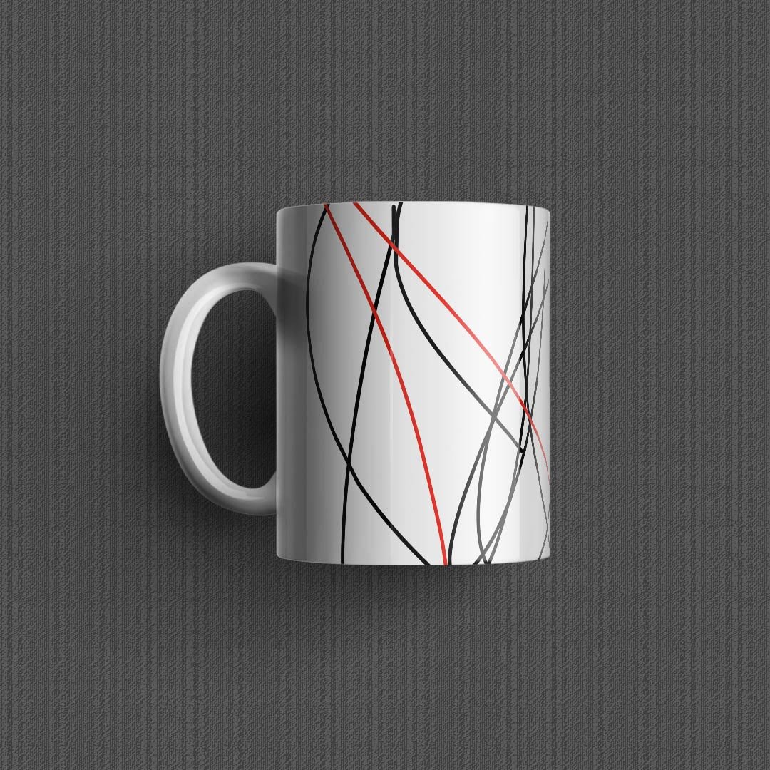 Linhas abstratas - Caneca de qualidade premium É DeCoração Caneca ...