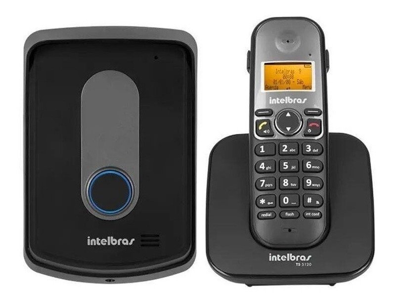 Interfone Sem Fio Intelbras 3 Ramais E Fechadura Intelbras - Preto ...