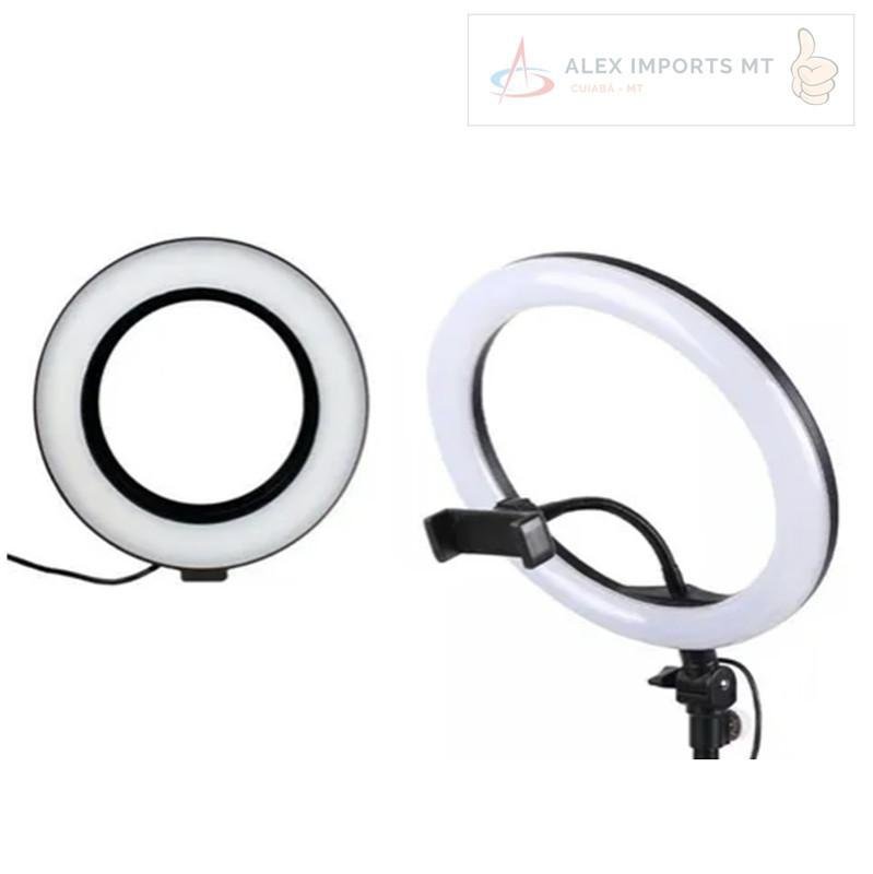 Ring Light Led 10 Polegadas 26cm com Trípe para Profissional | MadeiraMadeira