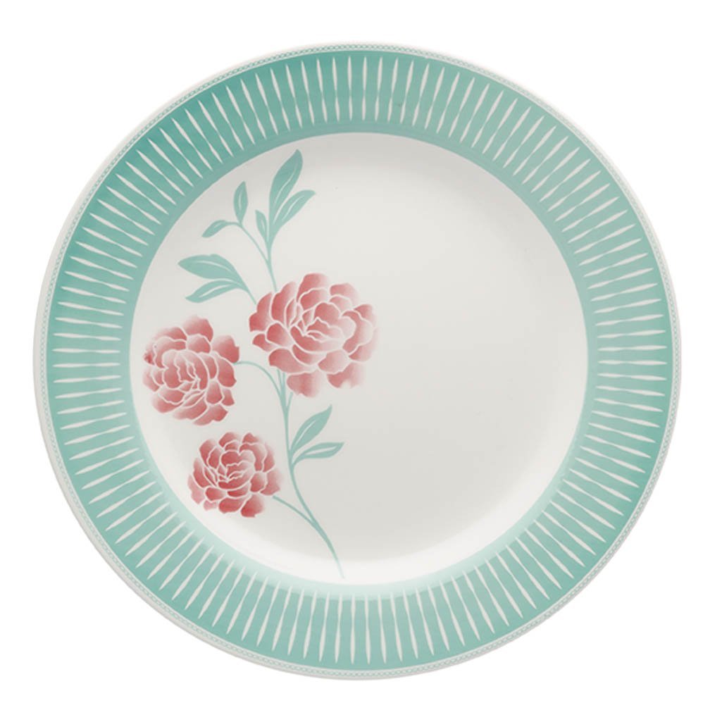 Kit 10 Pratos Rasos Donna Bloom Oxford Cerâmica 24 Cm | MadeiraMadeira