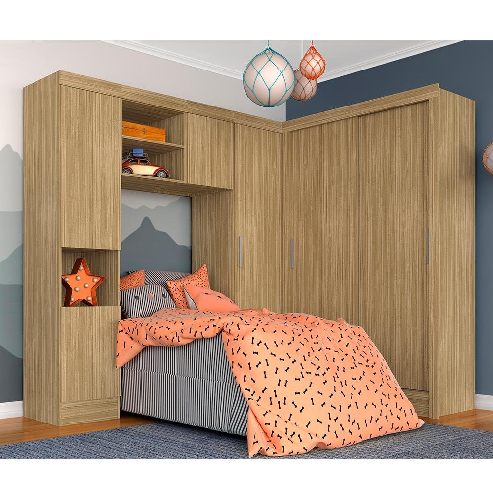 Guarda Roupa Modulado Solteiro Viola Boreal - Móveis Arapongas Boreal ...