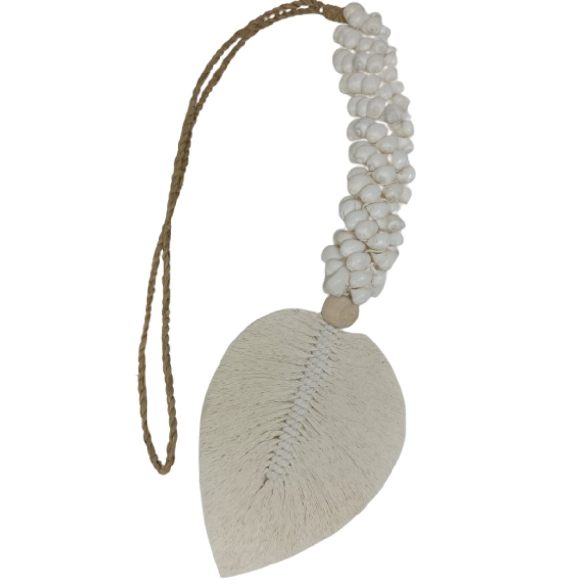 Pingente Concha Longo Folha Thaythay Decoracao | MadeiraMadeira