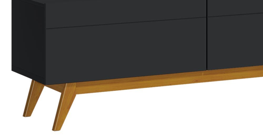 Rack Classic 3G 1.8 Preto - Imcal Móveis | MadeiraMadeira