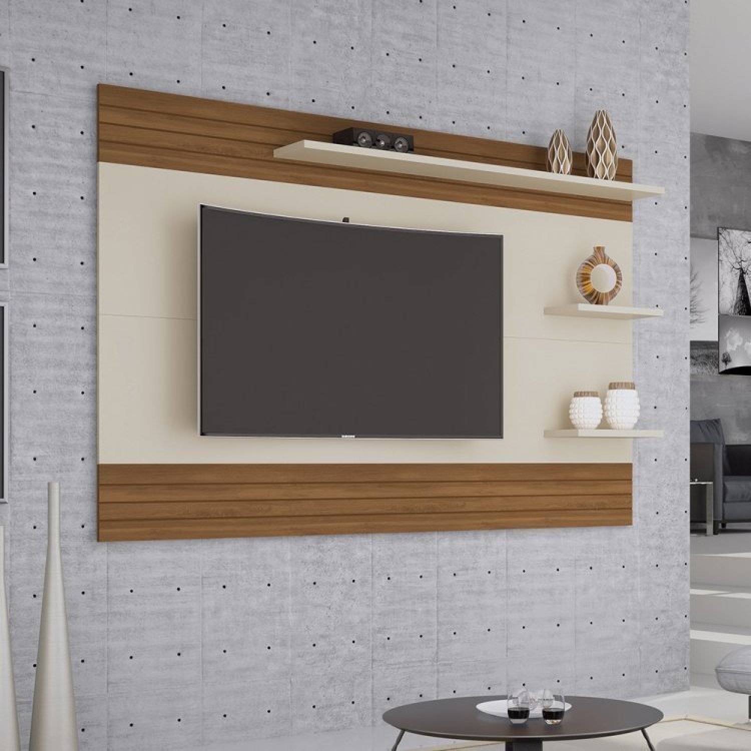 Rack com Painel para TV até 50 Polegadas Mirage 180cm Giga Móveis ...