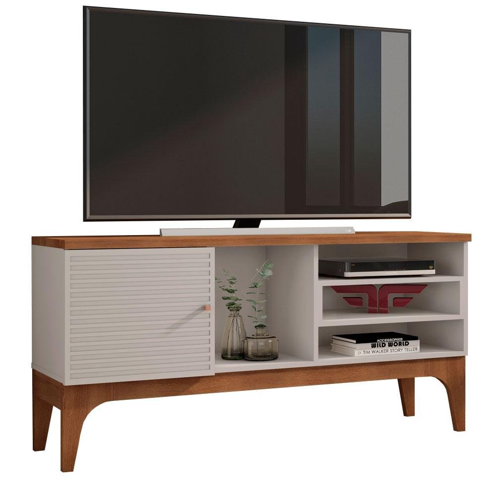 Rack Bancada para TV até 60 Polegadas Lisy Off White Matte Frade ...