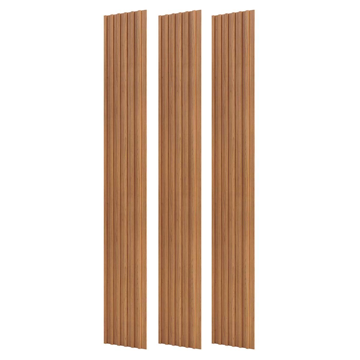 Painel Ripado 3d em 100% Mdf 134x250cm Freijó Pradel | MadeiraMadeira